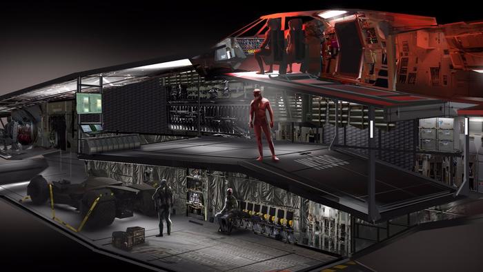 Lihat Desain Keren dari Pesawat Flying Fox Milik Batman di Justice ...