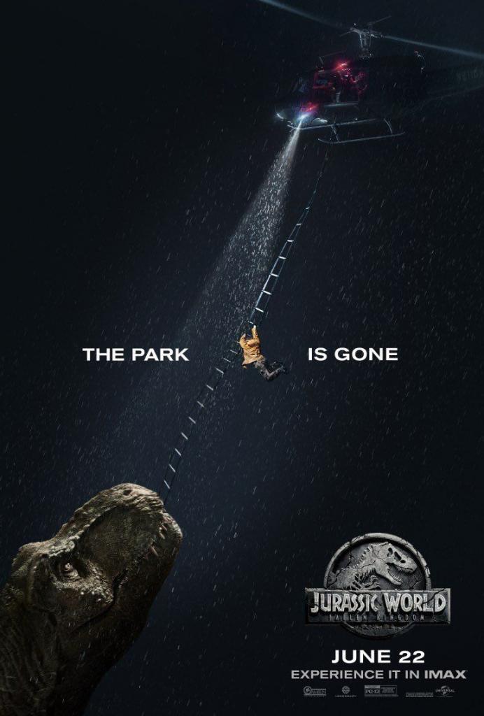 Waspadai Gigitan T-Rex di Poster IMAX Jurassic World: Fallen Kingdom ...