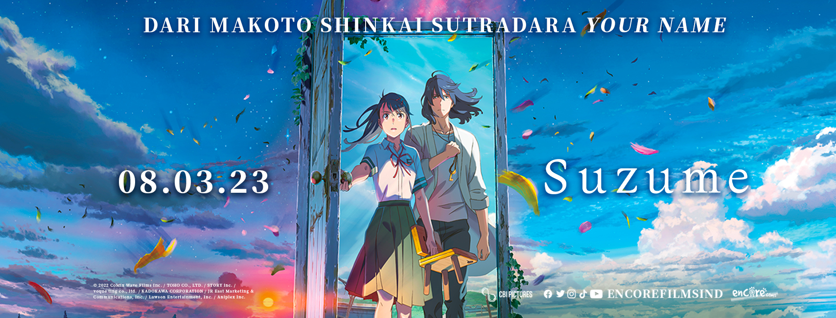 Film Suzume Karya Makoto Shinkai dapat Dinikmati dalam Format 4DX